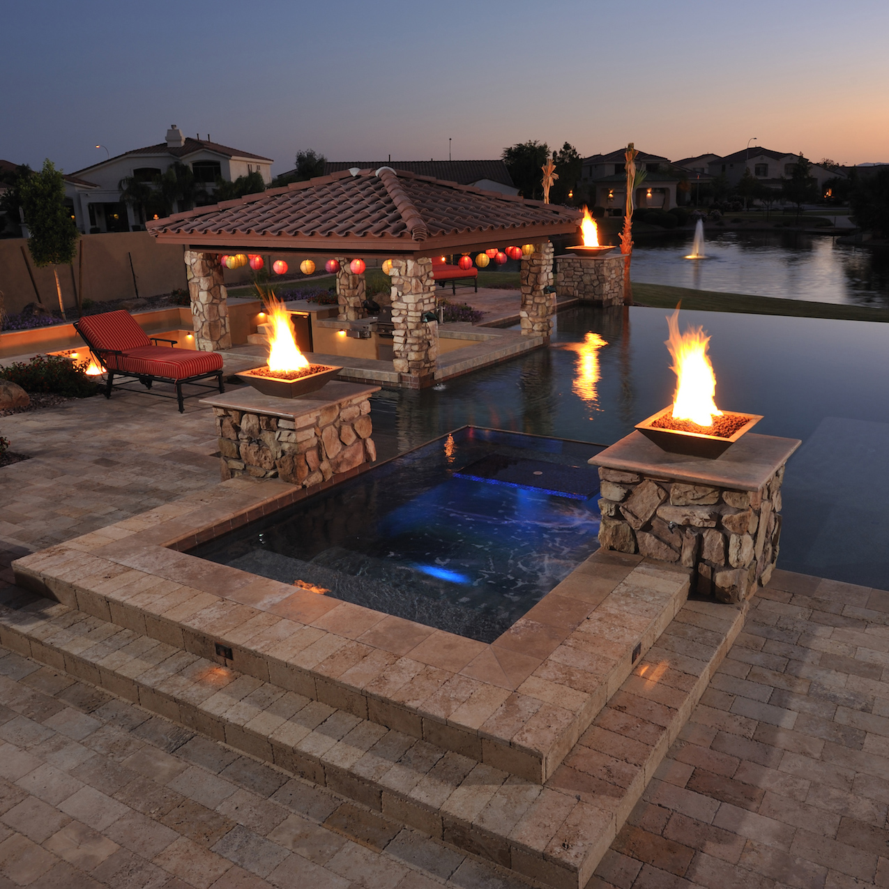 Noce Travertine Outdoor Pavers and Floor Tiles | Natural Stone Pavers